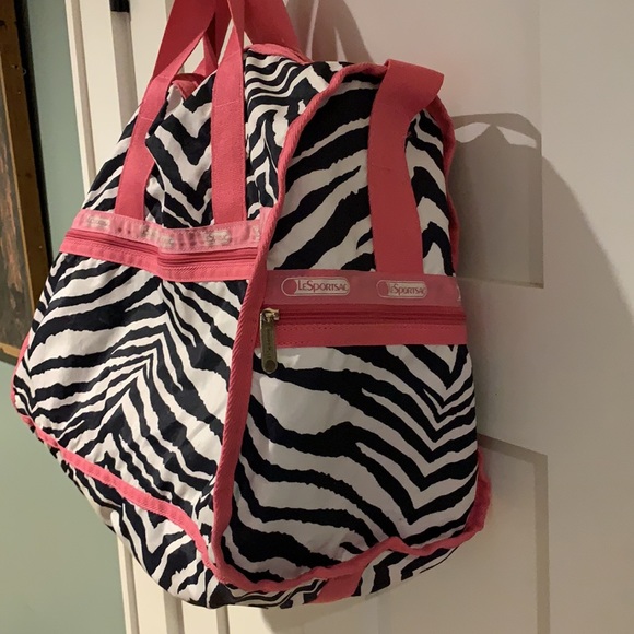 Lesportsac | Bags | Le Sport Sac Zebra Overnight Bag | Poshmark